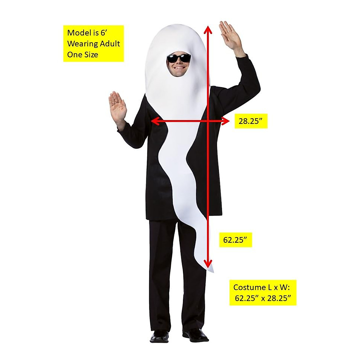 Rasta Imposta Sperm, White, One Size