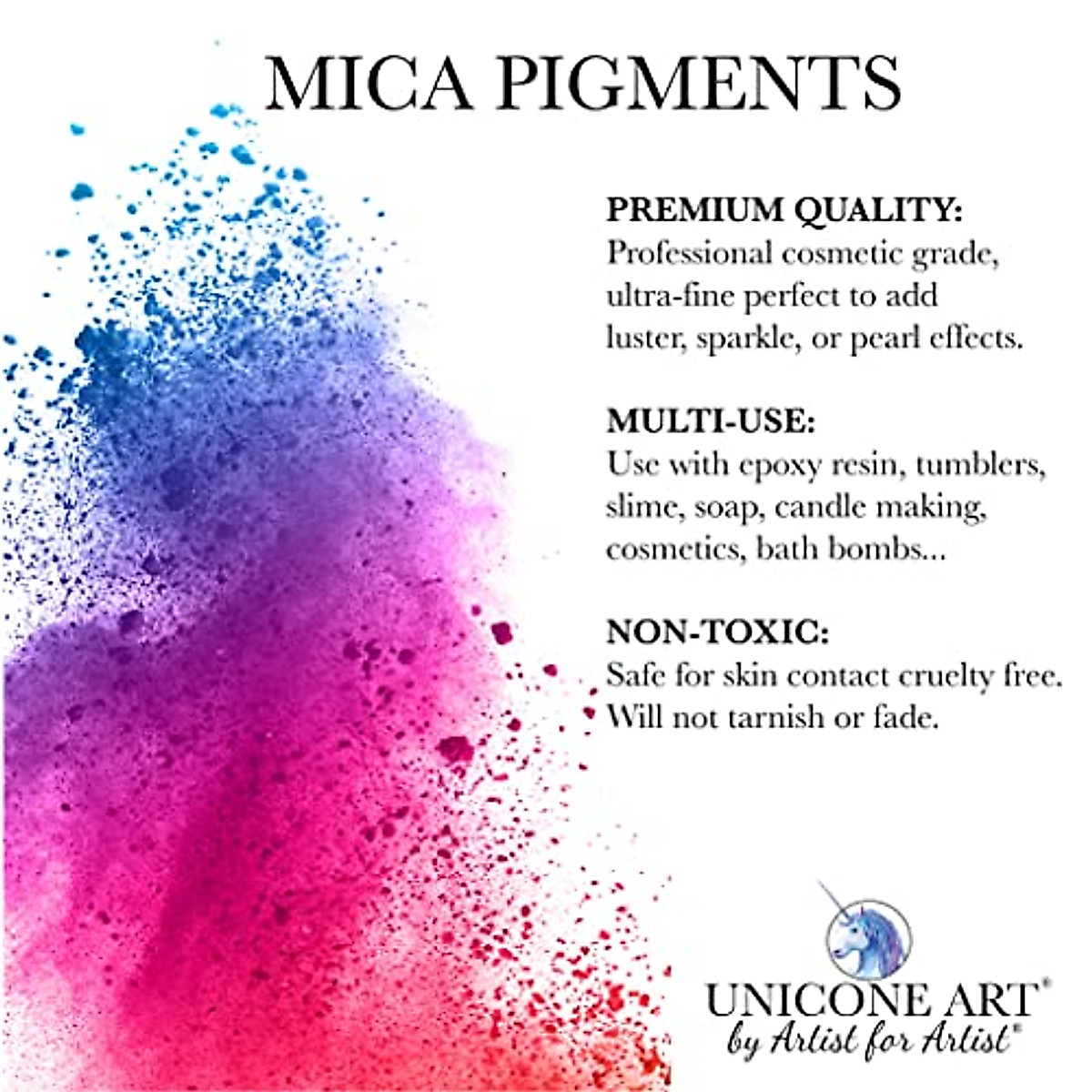 Crushed Crystal Mica Powder Pigment (56g) Multipurpose DIY Arts and Crafts, Cosmetic Grade, Soap,Resin Epoxy,Paint, Slime, Mold Making, Candle Making, Nail Art (Ultra Fine Glitter, 2oz) Powder Pigment