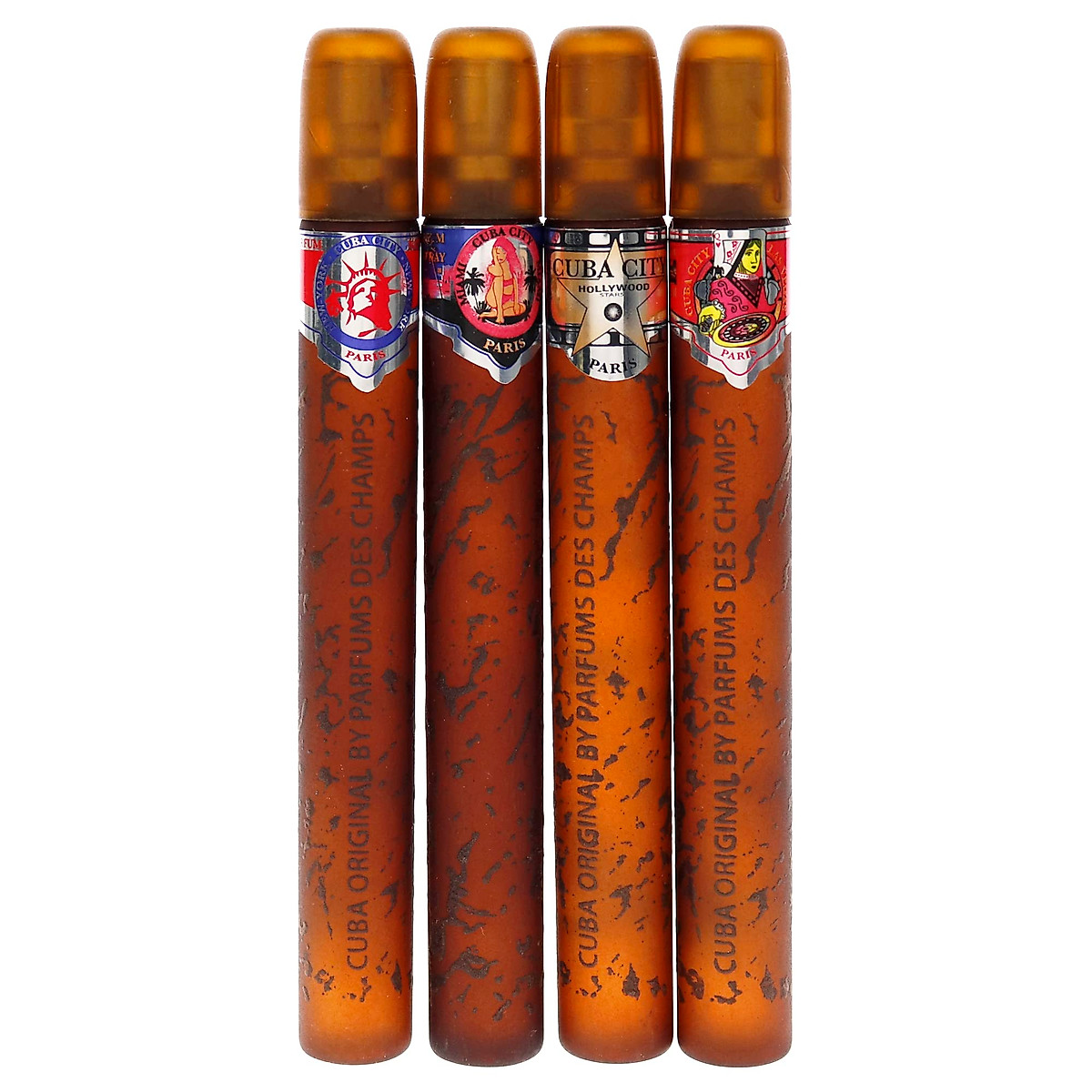 Cuba Cuba City Women 1.17oz Hollywood, 1.17oz Vegas, 1.17oz Miami, 1.17oz New York 4 Pc Gift Set (I0075457)