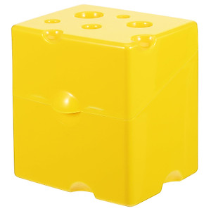 IMIKEYA Sliced Cheese Storage Container, Cute Butter Block Fridge Refrigerator Bacon Container Cheese Keeper Slice Holder Airtight Cheese Box with Flip Lid for Kitchen