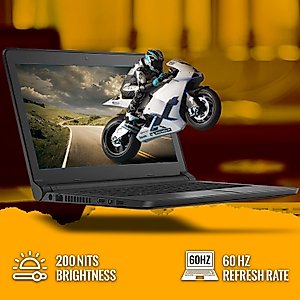 13.3 Inch Laptop HD Screen, Intel Core i3 5th Gen Processor, 8GB DDR3 RAM, 120GB SSD, Inbuilt Webcam, HDMI, Wi-Fi, Bluetooth, Windows 10 Pro (Renewed)