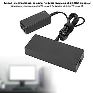 Ac Adapter for Xbox One Slim/Xbox One X, PC, Support Windows 8, Windows 8.1, Windows 10