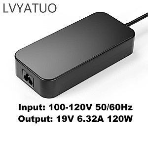 120W AC Adapter Compatible Asus Laptop Charge A15-120P1A PA-1121-28 ROG GL551J GL552VW GL553V GL752VW GL753VE N550JK N550JX ZX53VW FX53VD G56JK N56JR VivoBook Q550L X550 X750J X750JA Laptop