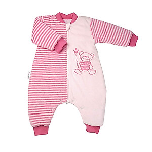 BLOOMSTAR Wearable Blanket with Legs, Baby Sleep Bag with Feet Winter, Toddler Sleeping Bag,Sack with Sleeve Velvet Thick 3.5 TOG