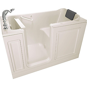 American Standard 3260.219.ALL Acrylic Air Spa 32"x60" Left Side Door Walk-In Bathtub in Linen