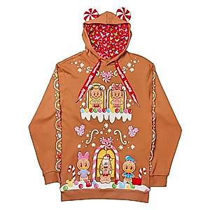 Loungefly DISNEY MICKEY AND FRIENDS GINGERBREAD UNISEX HOODIE 3XL