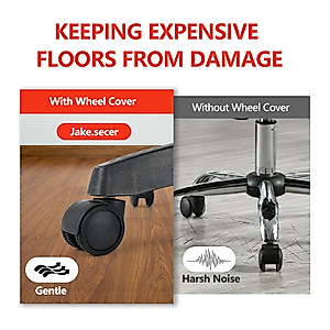 jake.secer 8 Packs Luggage Wheel Covers Silicone, Suitcase Wheels Protector Cover Replacement, 8 Spinner Rubber Wheel Covers for Your Suitcases or Office Chair Caster Wheels, Durable and Reduce Noise