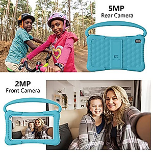 BYANDBY Tablet for Kids, 7 inch Tablet, Android 11 OS, 2GB+32GB ROM, Safety Eye Protection Screen, WiFi, BT, Dual Camera, Parental Control APP, Educational, Games, Tablet with Shockproof Case