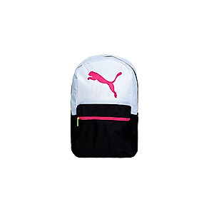 PUMA Evercat Rhythm Backpack & Pencil Case Black White Pink One Size