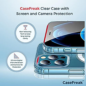 CASEFREAK Clear Case for iPhone 11 with Magnetic Ring, Transparent Silicone case, Compatible with Mag-Safe Accessories, Slim Fit Anti-Yellowing Protective Case for iPhone 11 (6.1" Screen)