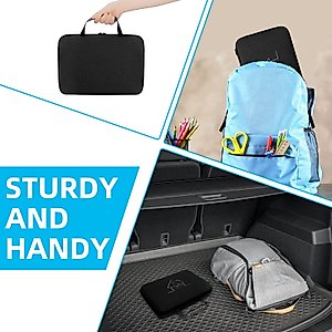 HESPLUS Battery Organizer Storage Case, Battery Box Holder Carrying Bag Holds 210+ AA AAA C D 9V 3V Lithium LR44 CR2 CR1632 CR2032 Coin Cell Battery with Battery Tester BT-168(CASE ONLY！) - Black