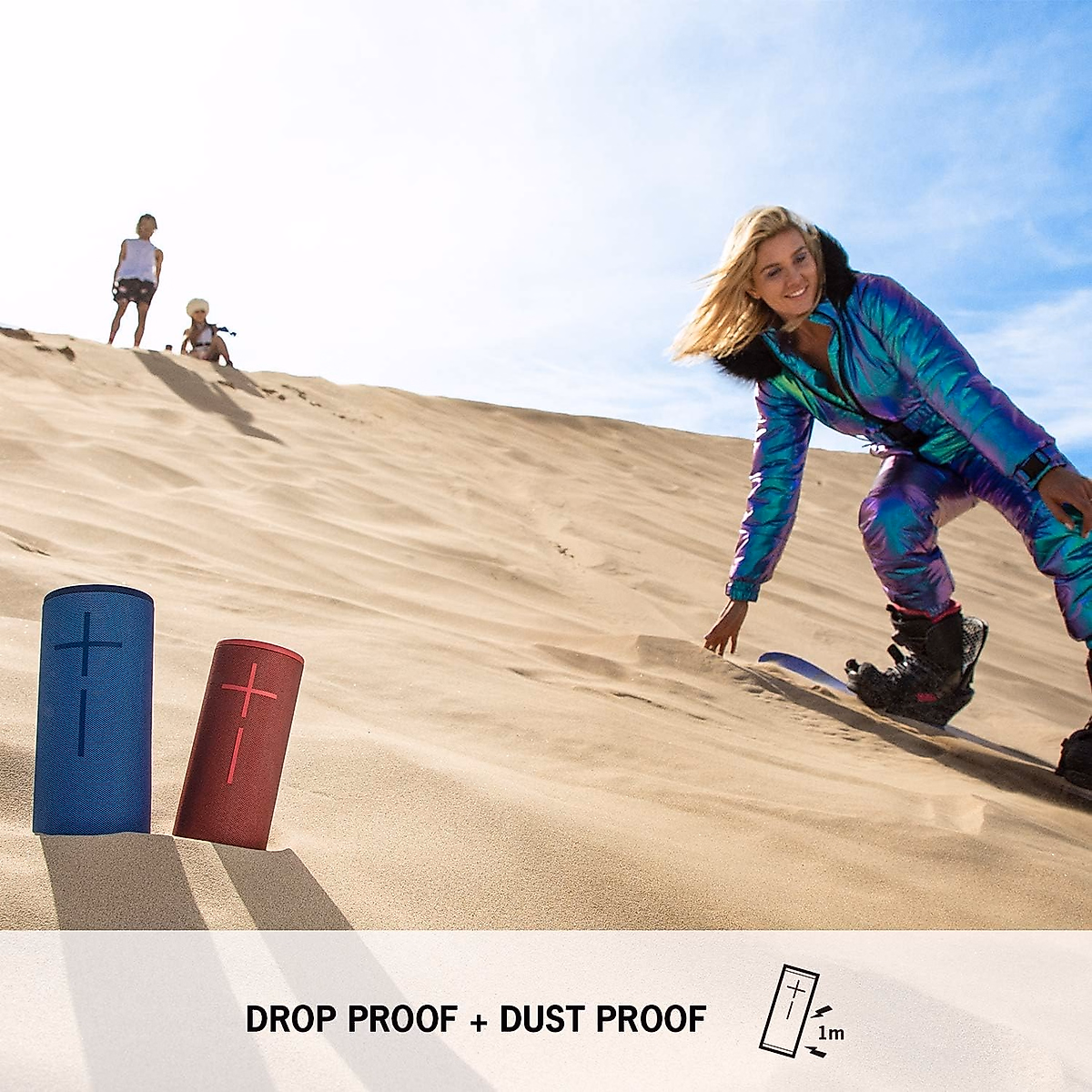 Ultimate Ears Boom 3 Wireless Bluetooth Speaker, Bold Sound + Deep Bass, Bluetooth, Magic Button, Waterproof, 15 Hours Battery, Range of 150 ft - Ultraviolet Purple (Renewed)