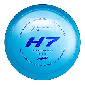 Prodigy Disc 500 H7 | Very Understable Disc Golf Driver | Easy Distance with Understable Flight | Durable 500 Plastic | Great Beginner Disc Golf Fairway Driver | 170-176g | Colors May Vary