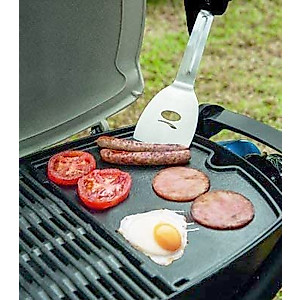 Votenli C655N(1-Pack) 15.3 x 10.8 inches Cast Iron Griddle Accessories for Weber 6559 Q200, Q220, Q240, Q260, Q2000, Q2200, Q2400 Series grills