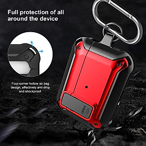 Lopnord Case for Airpod Pro Case Cover with Lock, Compatible for Airpods Pro 2nd Generation/1st Generation Case (2022/2019), Shockproof Cover for iPods Pro 2 Case Men Women