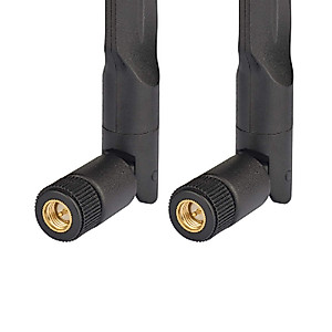 Bingfu 4G LTE 3dBi External SMA Male Antenna (2-Pack) Compatible with 4G LTE Wireless Router CPE Hotspot Industrial IoT Router Cellular Gateway Terminal Outdoor Cellular Security Camera