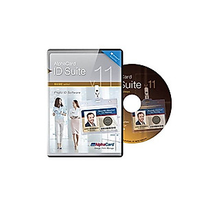 Magicard Pronto ID Card Printer System with 100 Print YMCKO Ribbon, 100 Premium Alphacard Cards, and Alphacard ID Suite Basic Software (PC)