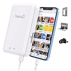 NEWQ Hard Drive for Phone Computer: 2 TB Photo Stick Portable Storage Device External HDD USB Flash for iPhone & iPad & Android Cellphone Backup Picture | Photo | Video | Data (2TB)