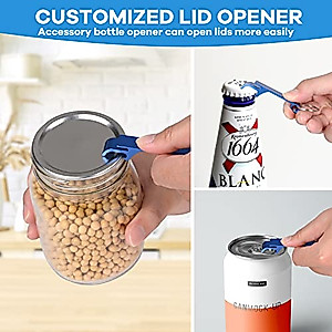 Electric Mason Jar Vacuum Sealer, Nogegra Jar Vacuum Sealer Kit for Regular and Wide Mouth Mason Food Jars, Canning Sealer with Electric Portable Vacuum Pump and Vacuum Seal Bags for Food Storage and Fermentation