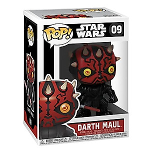 Visit the Funko Store Funko Pop Protector Bundle – 1 Star Wars Darth Maul #09 Pop Figurine 3.75 Inch with Plastic Protector Case