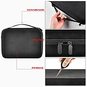 Case Compatible with DBPOWER 11.5" 12" Portable DVD Player for Car, Holder Storage Bag with Strap & Net Pocket for Battery, Car Charger, Power Adaptor and Remote Control- Black (Case Only)