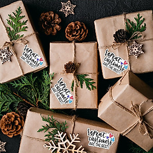 Littlefa 1.5” Repeat Customers Stickers,Thank You Stickers,Bakeries Stickers,Handmade Stickers,Small Business Stickers, Envelopes Stickers, Gift Bags Packaging 500 PCS