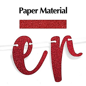 Red Glitter Congrats Firefighter Banner, So Proud of You/Class of 2023/Congrats Grad, 2023 Graduation Party Decorations