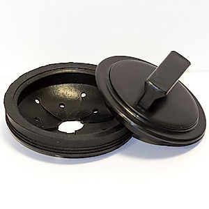 Wholesale Plumbing Supply 1 Disposal Stopper W/Guard, FITS WHIRLAWAY, 3" OD, Black