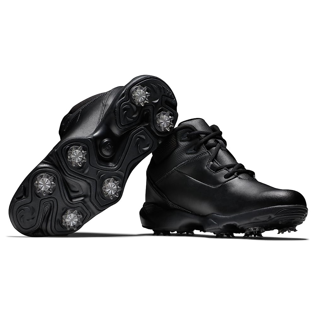 FootJoy Men's Stormwalker Golf Shoe, Black, 12 Wide