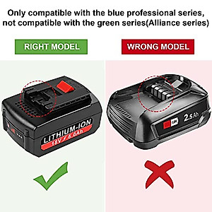 [1-Pack] 18V High-Output 6.0 Ah New Version Battery for Bosch 18-Volt Battery Lithium BAT609 BAT609G BAT610G BAT611 BAT612 BAT618 BAT618G BAT619 BAT619G BAT620 BAT622