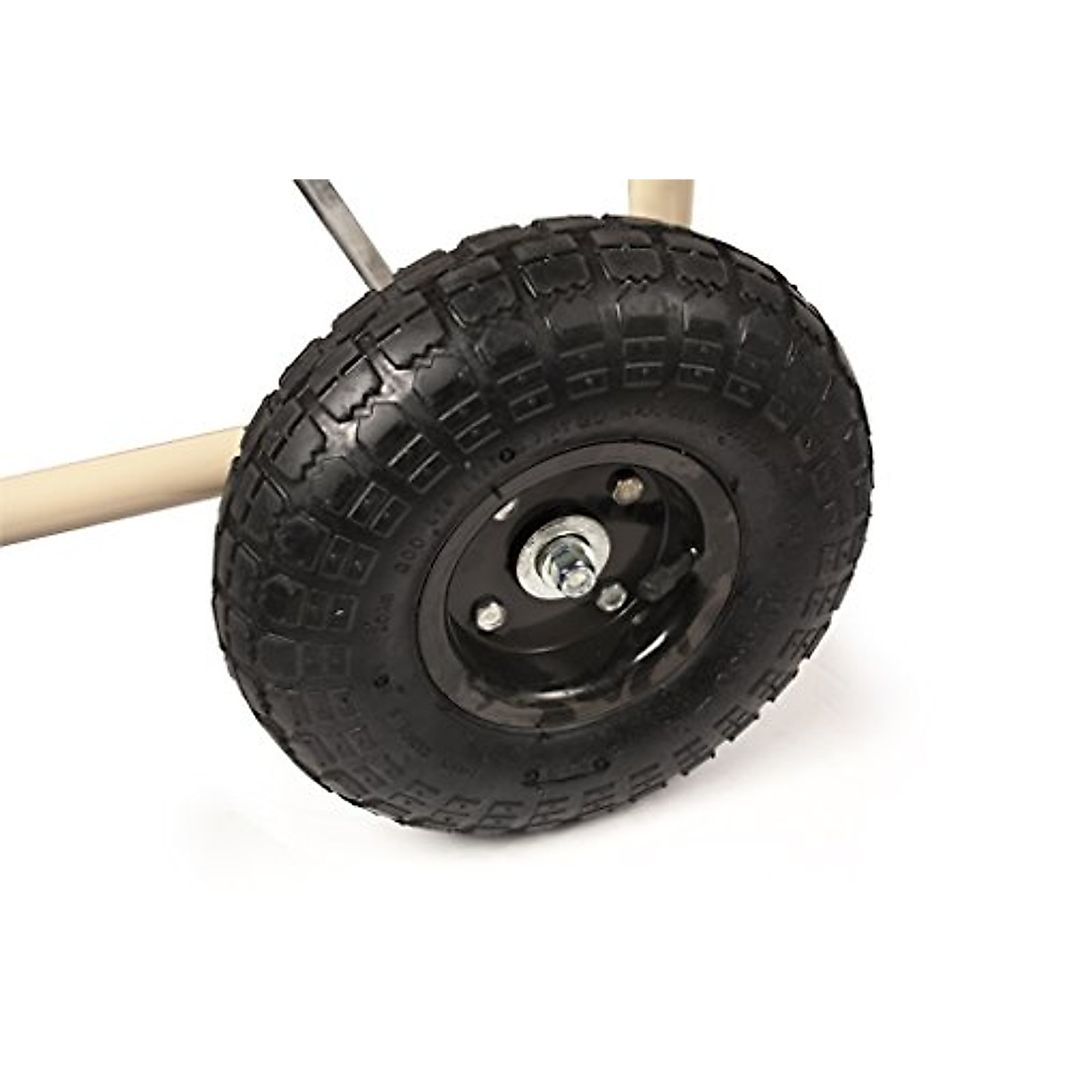 Liberty Garden 870-M1-2 Industrial 4-Wheel Garden Hose Reel Cart, Holds 300-Feet of 5/8-Inch Hose - Tan