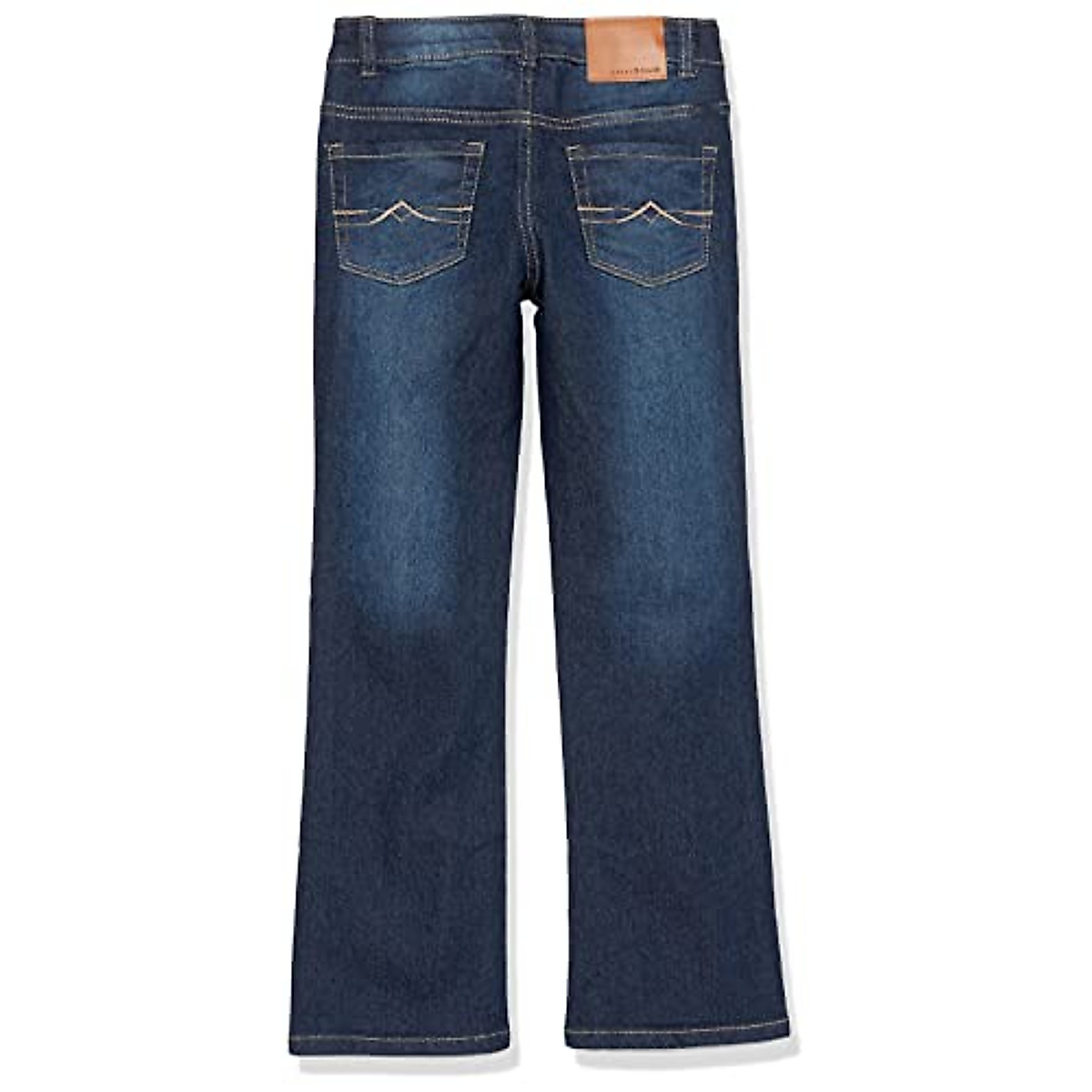 Lucky Brand Girls' Bootcut Fit Stretch Denim Jeans with Zipper Closure & Pockets, Barrier Wash, 10