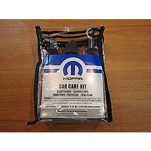 Mopar Car Care Kit Including Glass Leather & Vinyl & All Purpose Cleaners OEM