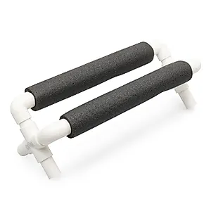 BENSAVVIN Crafting Cup Cradle - Foam Rest with Measuring Tape, Easy Assembly for Precision Vinyl, Pointing and Etching, White, Black