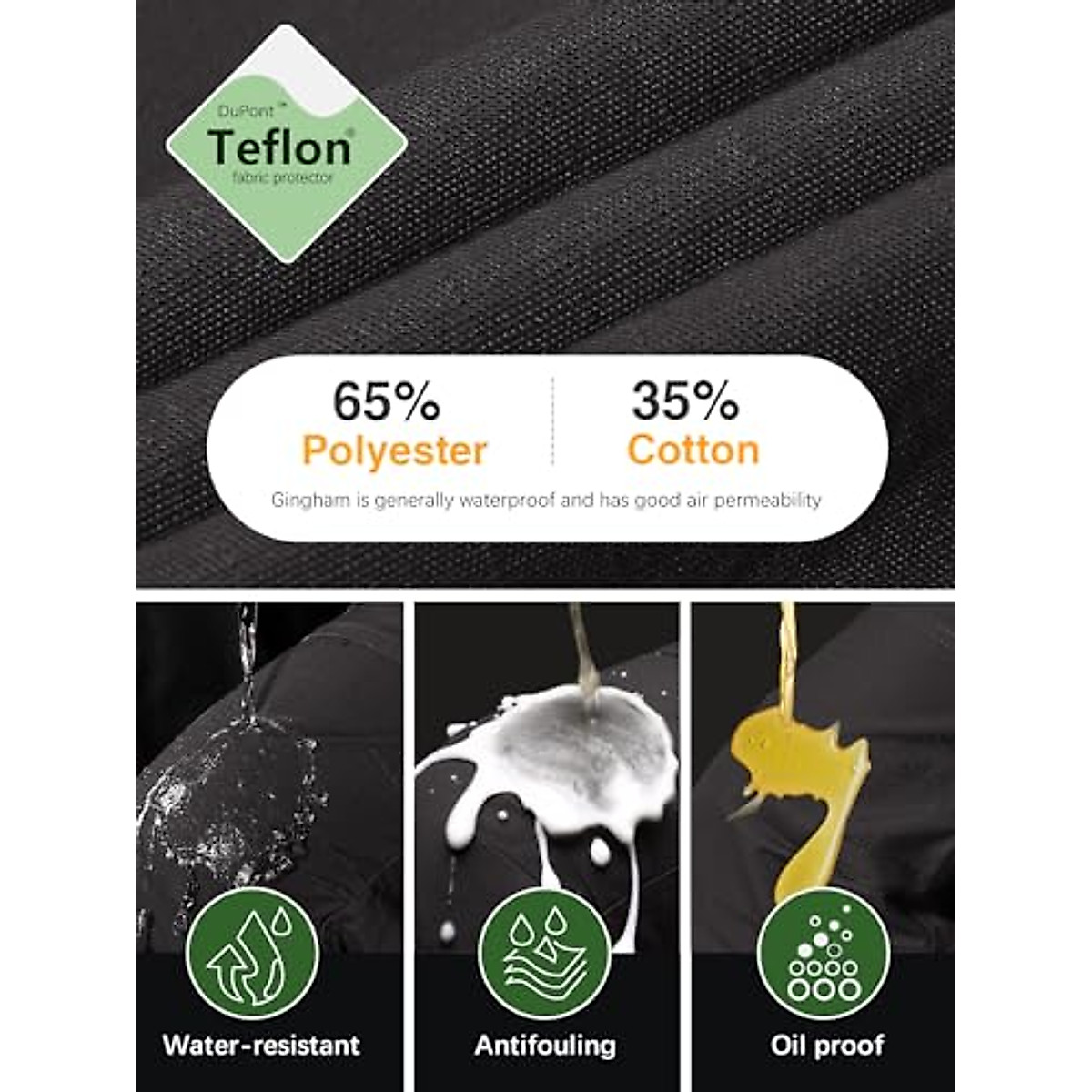 FREE SOLDIER Men's Water Resistant Pants Relaxed Fit Tactical Combat Army Cargo Work Pants with Multi Pocket (Black 34W x 30L)