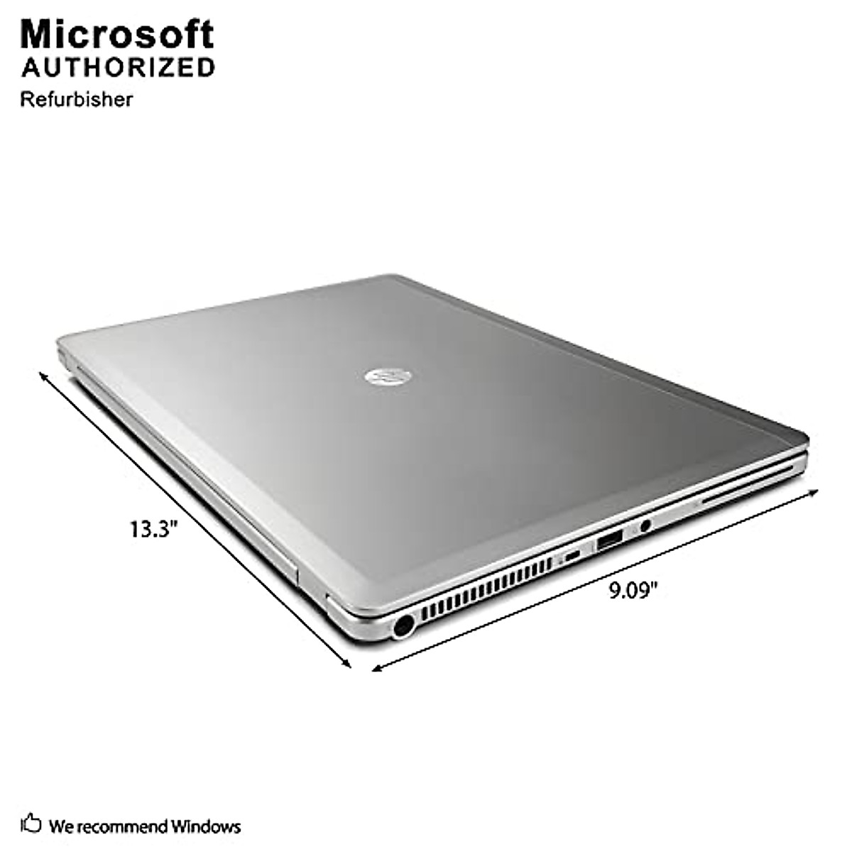 HP EliteBook Folio 9470M 14in Intel Core i5-3427U 1.8GHz 8GB 180GB SSD Windows 10 Pro (Renewed)