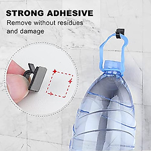 60 PCS Adhesive Cable Clips, Upgraded Wall Wire Clips for Cable Management, Strong Cord Clips Wire Holders for The Wall, Under Desk, Christmas Lights, Car, Dash Cam, Ethernet, Electric Wires Small