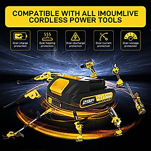 IMOUMLIVE 21V Battery, Lithium Ion, 2.0Ah …