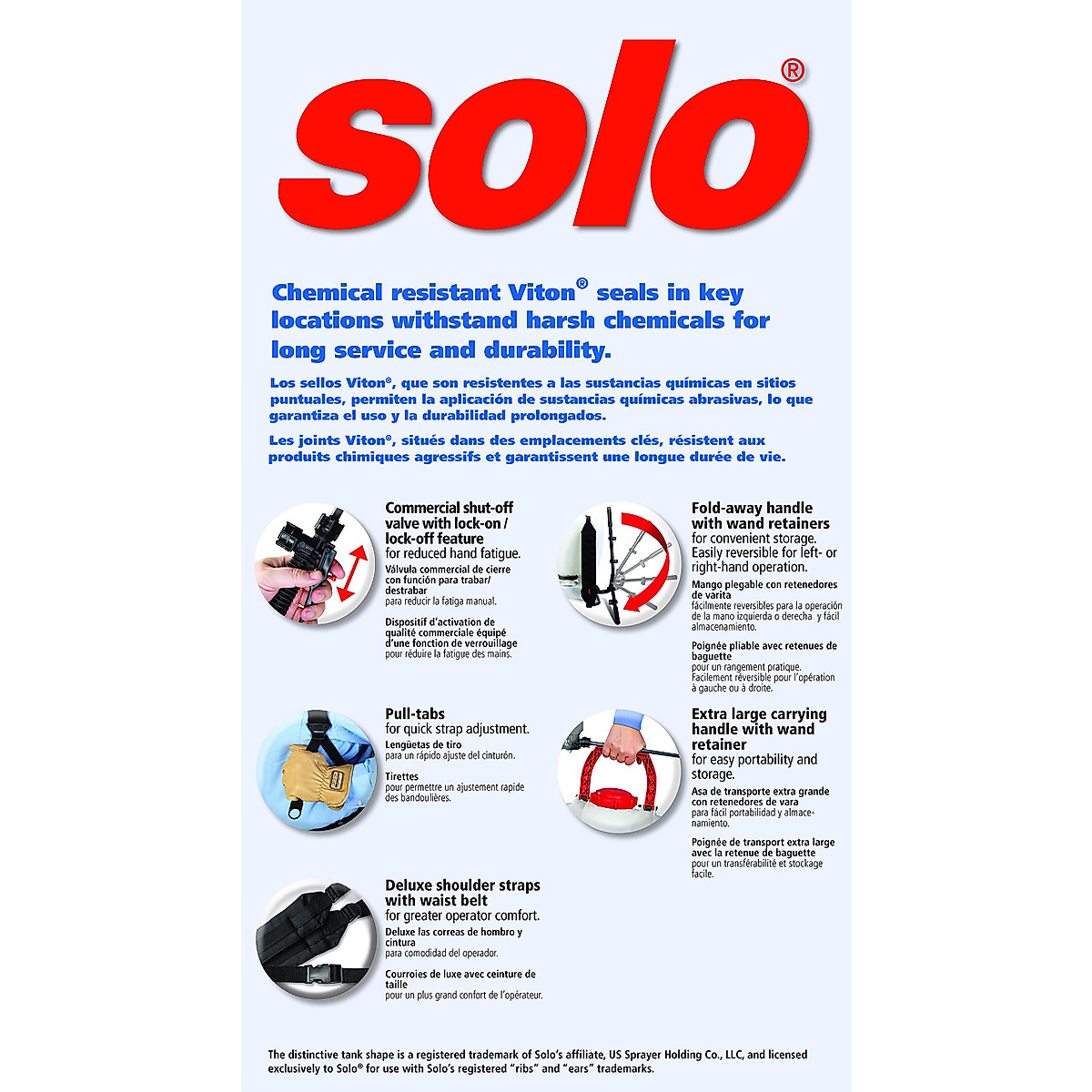 Solo 475-B-DELUXE 4-Gallon Professional Backpack Sprayer