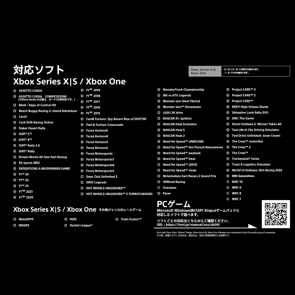 【マイクロソフトライセンス商品】RACING WHEEL OVERDRIVE for Xbox Series X|S