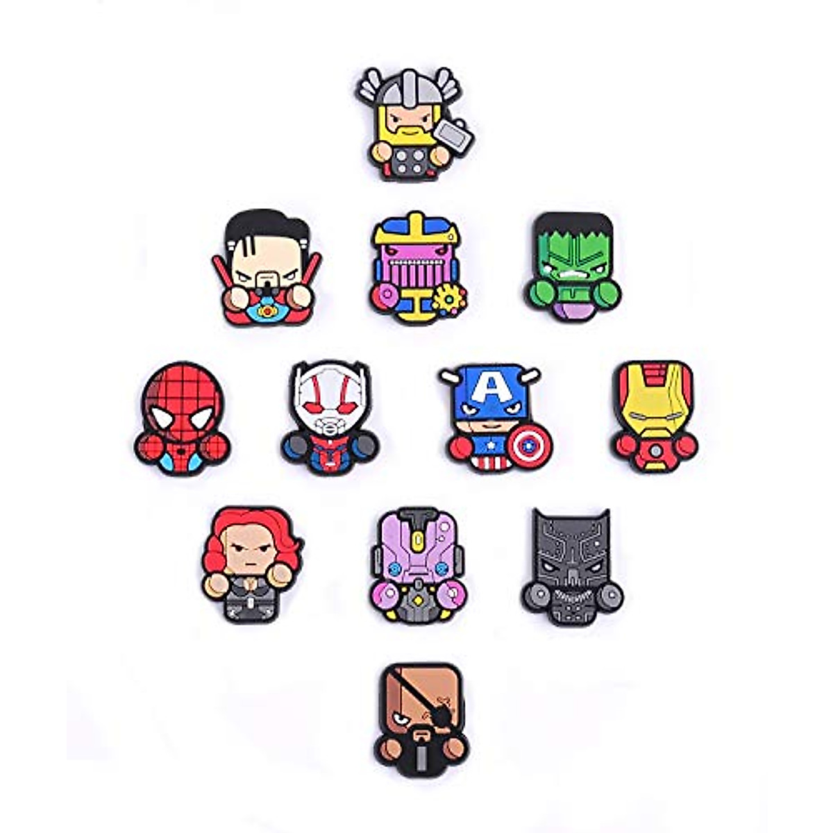Exclusive Avengers Refrigerator Magnets | Marvel Heroes Fridge Magnet | Set of 12 Marvel Characters Magnets | Infinity war Marvel Gift