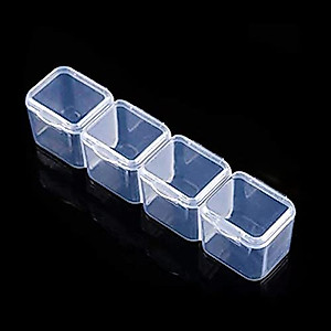 Diamond Painting Storage Containers with 28 Grids, Plastic Diamond Art Accessories Transparent Box for Beads Studs