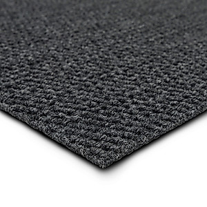 Mohawk Home 18" x 18" Indoor/Outdoor 0.25" Pile Height, Peel and Stick Carpet Tile, Grey Polyester, (10 Tiles) (22.5 sqft/Box)