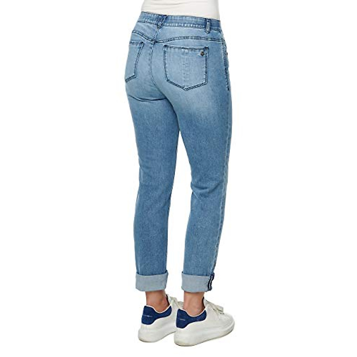 Democracy Women's Ab Solution Girlfriend Jean, Blue, 10