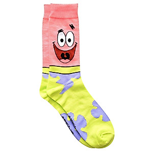 Hyp Spongebob Squarepants and Patrick Men's Crew Socks 2 Pair Pack