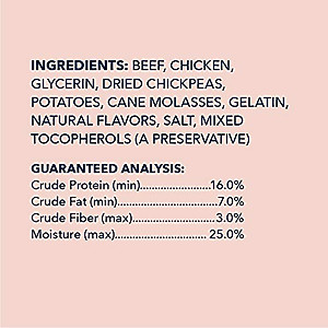 Amazon Brand - Wag Soft & Tender American Jerky Dog Treats - Beef Recipe ,6 Ounce (Pack of 1)