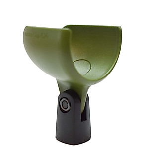 Battle Plan Harmonica Accessories Ammo Clip 520 Bullet Mic Holder Compatible With Shure 520DX Green Bullet, Superlux D112/C and Other Similar Harmonica Microphones (Olive Green)