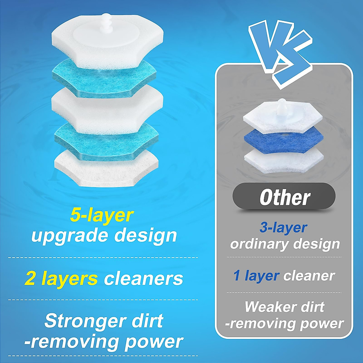 squish Disposable Toilet Brush Cleaning Kit with 16 Refills, Wall Mounted Toilet Brush with No Drilling Adhesive, Space Saving Toilet Cleaning System Kit