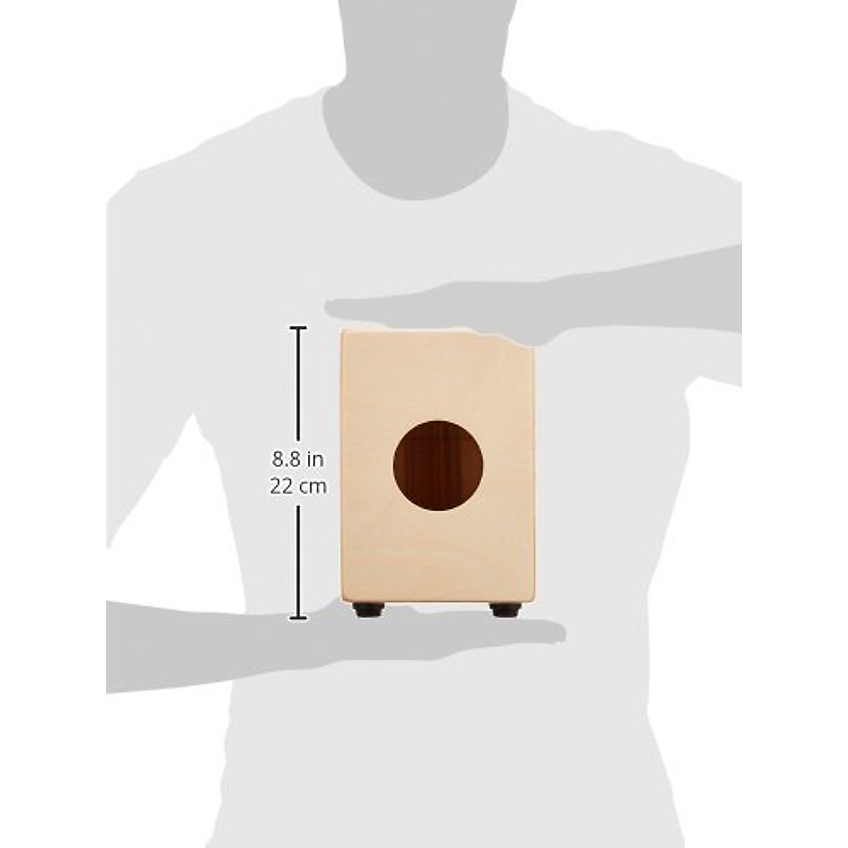 Meinl Mini Cajon Box Drum with Internal Snares - MADE IN EUROPE - Baltic Birch Wood, Miniature Size, 2-YEAR WARRANTY (MC1B)