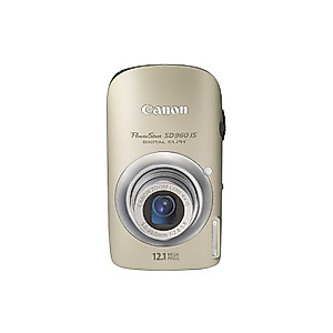 Canon PowerShot SD960IS 12.1 MP Digital Camera with 4x Wide Angle Optical Image Stabilized Zoom and 2.8-inch LCD (Gold)